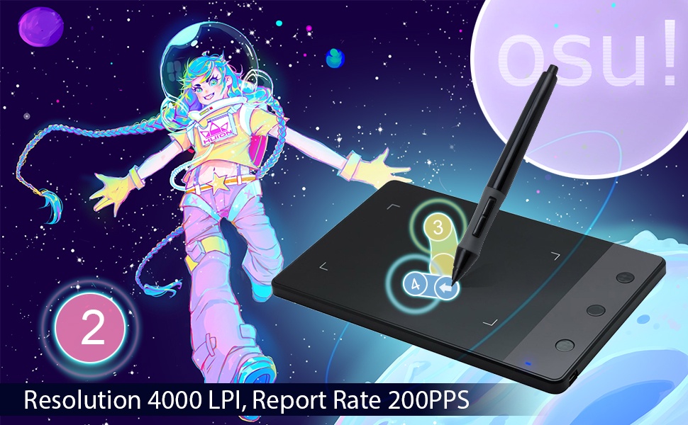HUION Digital Graphic Drawing Tablet H420 OSU Signature Pad For Drawing ...