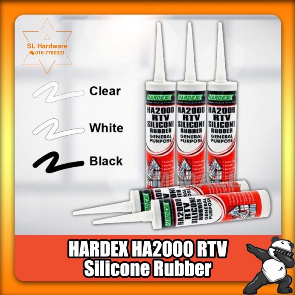 [HARDEX] HA2000 RTV Silicone Rubber General Purpose Use For Glass ...