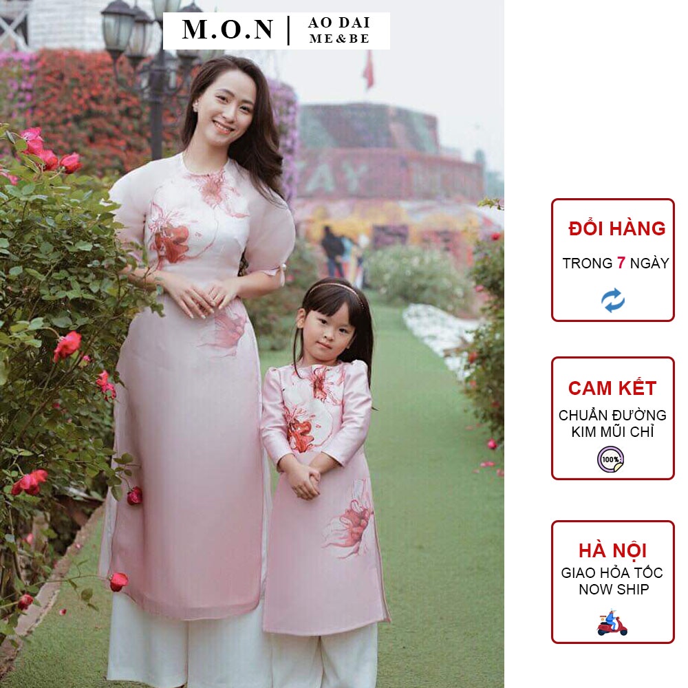 Ao Dai Tan Mother And Baby Girl Ngoc Lan | Shopee Malaysia