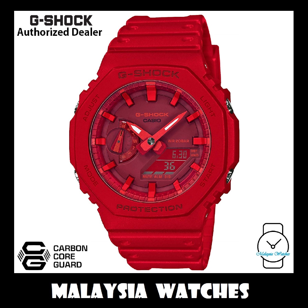 (OFFICIAL WARRANTY) Casio G-Shock GA-2100-4A Carbon Core Guard Analog ...
