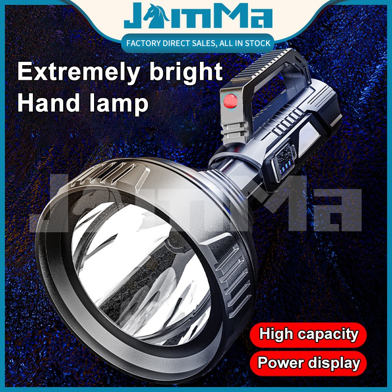 Portable Rechargeable Searchlight Plastic Big Light Cup Long-range ...