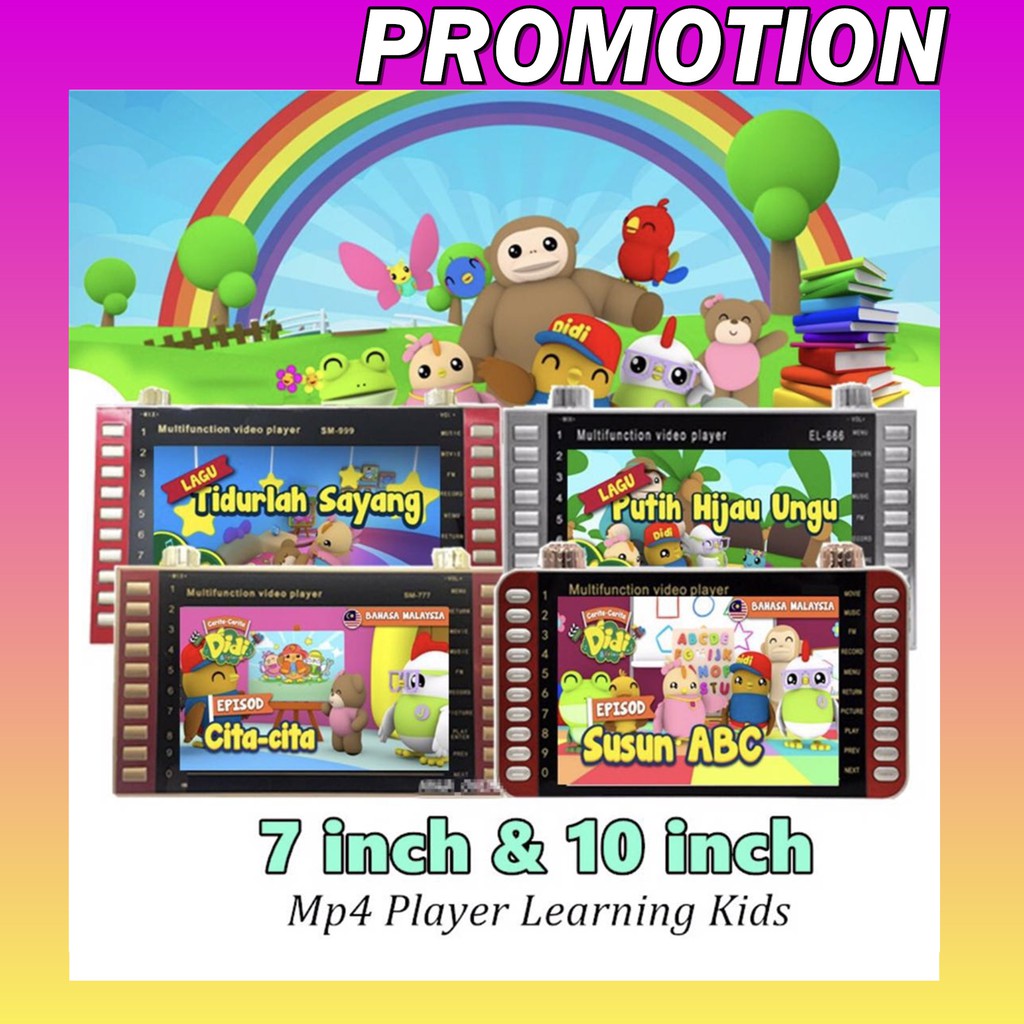 READY STOCK Mp4 Kids Learning Player (7 Inch and 10 Inch) | Shopee Malaysia