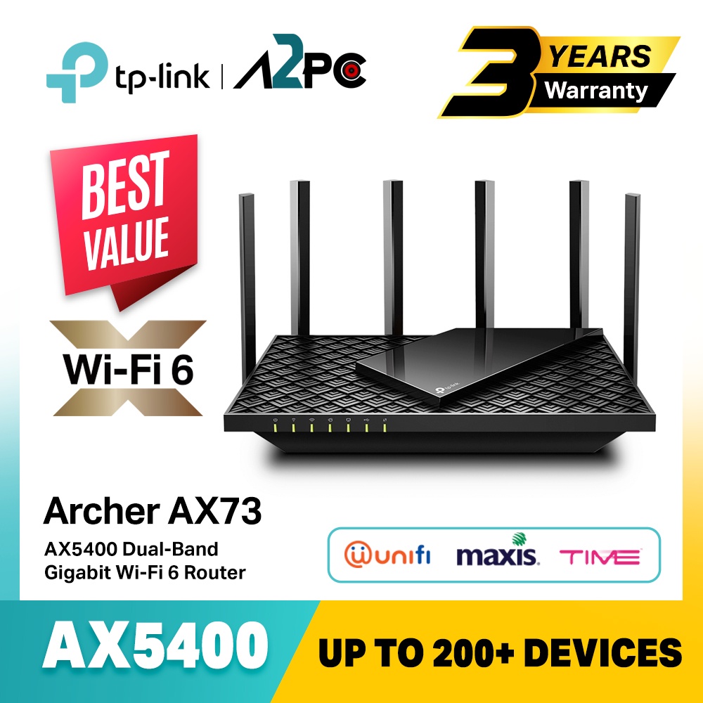 Tp-Link Archer Ax73 / Archer AX72 Router Ax5400 Dual-Band Gigabit Wifi ...