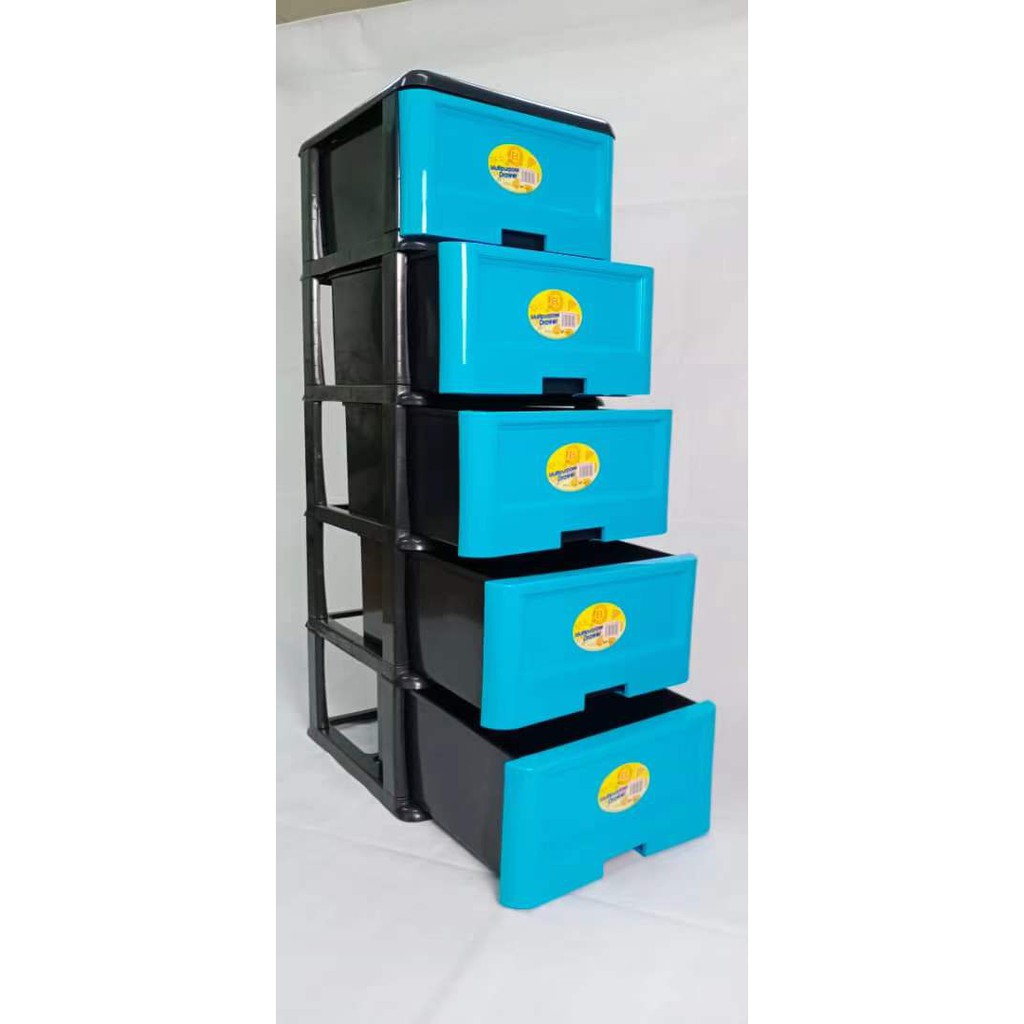 5 Tier Plastic Drawer / 5 tingkat Cabinet / Storage Cabinet | Shopee ...