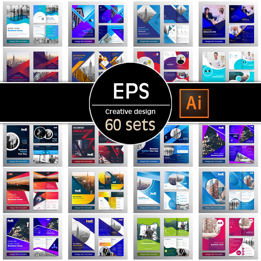 Graphic Design Template Bundle Pack / Corporate Design / Flyer ...