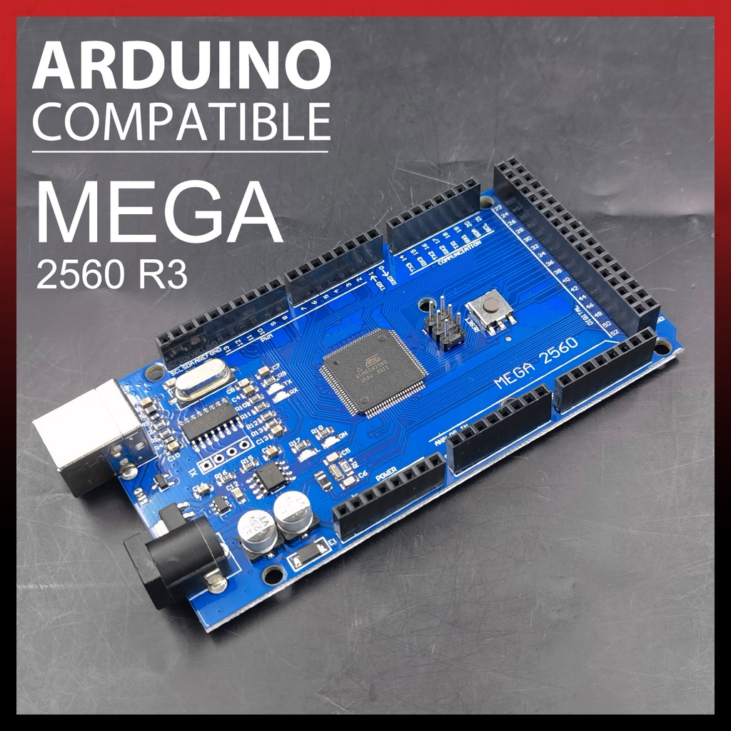 Arduino Mega 2560 Rev3 ATMEGA16U2 (Compatible) CH340 | Shopee Malaysia