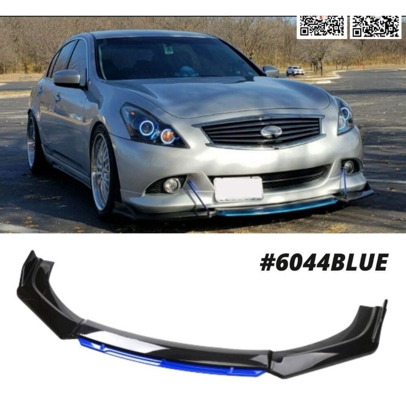 Universal Car Front Bumper Lip Spoiler Splitter Body Kit Glossy ...