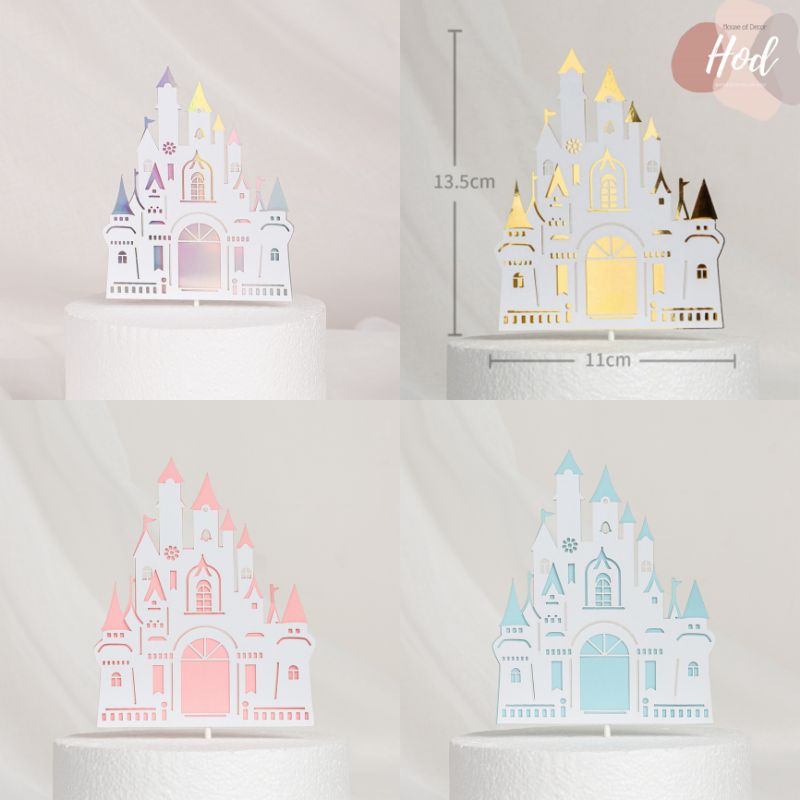 Cardboard Castle Topper Cake Toppers Kingdom Theme Fairy Tale Disney ...