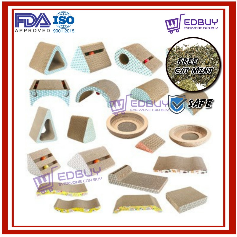 Cat Scratcher Corrugated Scratching Board Pad Kitten Claws Care ...