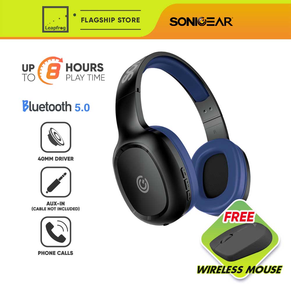 SonicGear AirPhone 3 Headphones With Mic For Smartphones and Tablets ...