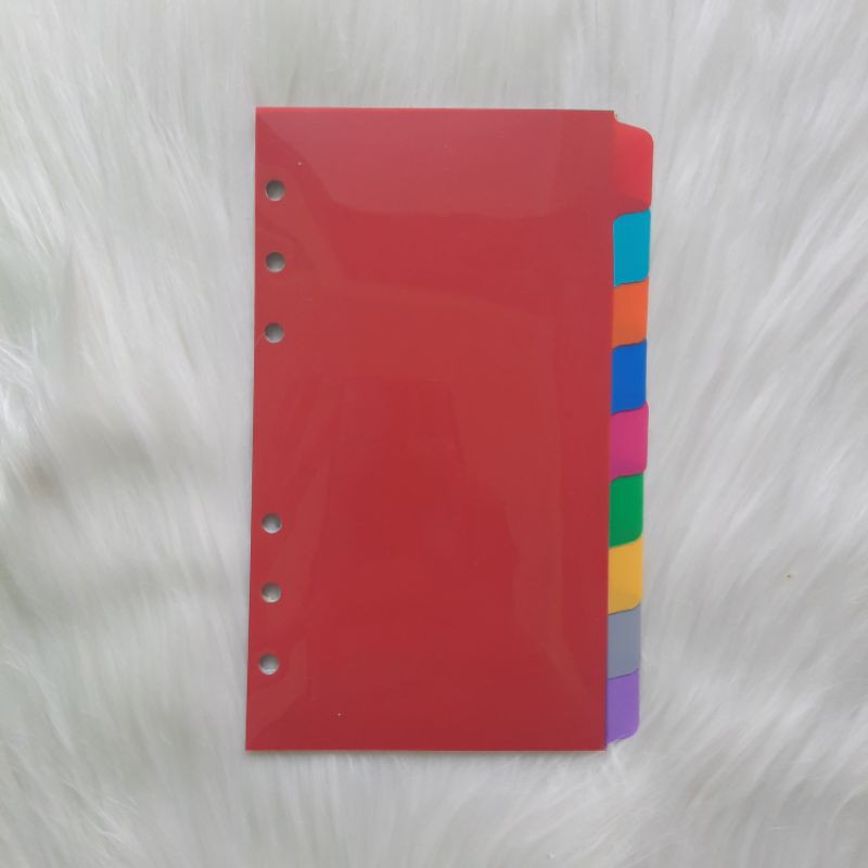 A6 Plastic Binder Divider (6 rings) | Shopee Malaysia