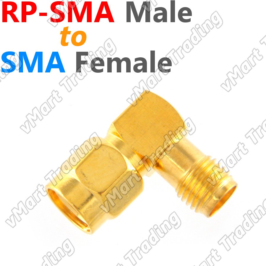 L Connector RP-SMA Male to SMA Female Angle Adapter | Shopee Malaysia