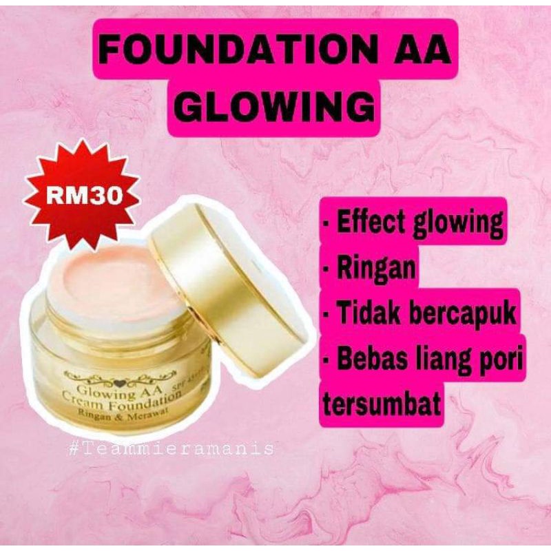FOUNDATION AA GLOWING 100%ORIGINAL HQ(READYY STOK) | Shopee Malaysia