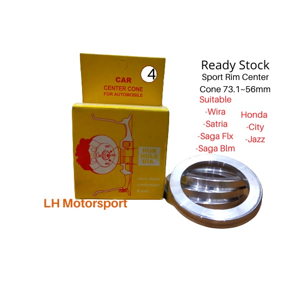 Sport Rim Center Cone For Proton Wira Satria Saga Blm Flx Honda City ...