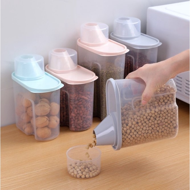 1.9 Liter Food Storage Container Grain Container Bekas Simpan Makanan ...
