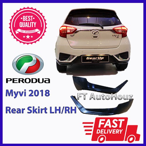 Perodua Myvi 2018 (D20N) Rear Skirt/ Skirt Belakang | Shopee Malaysia