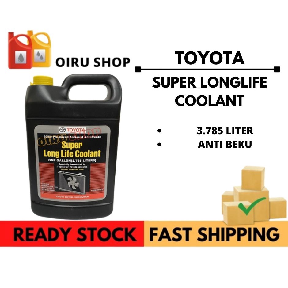 Toyota Super Long Life Coolant 3.785 ml Made In USA Red Colour | Shopee Malaysia