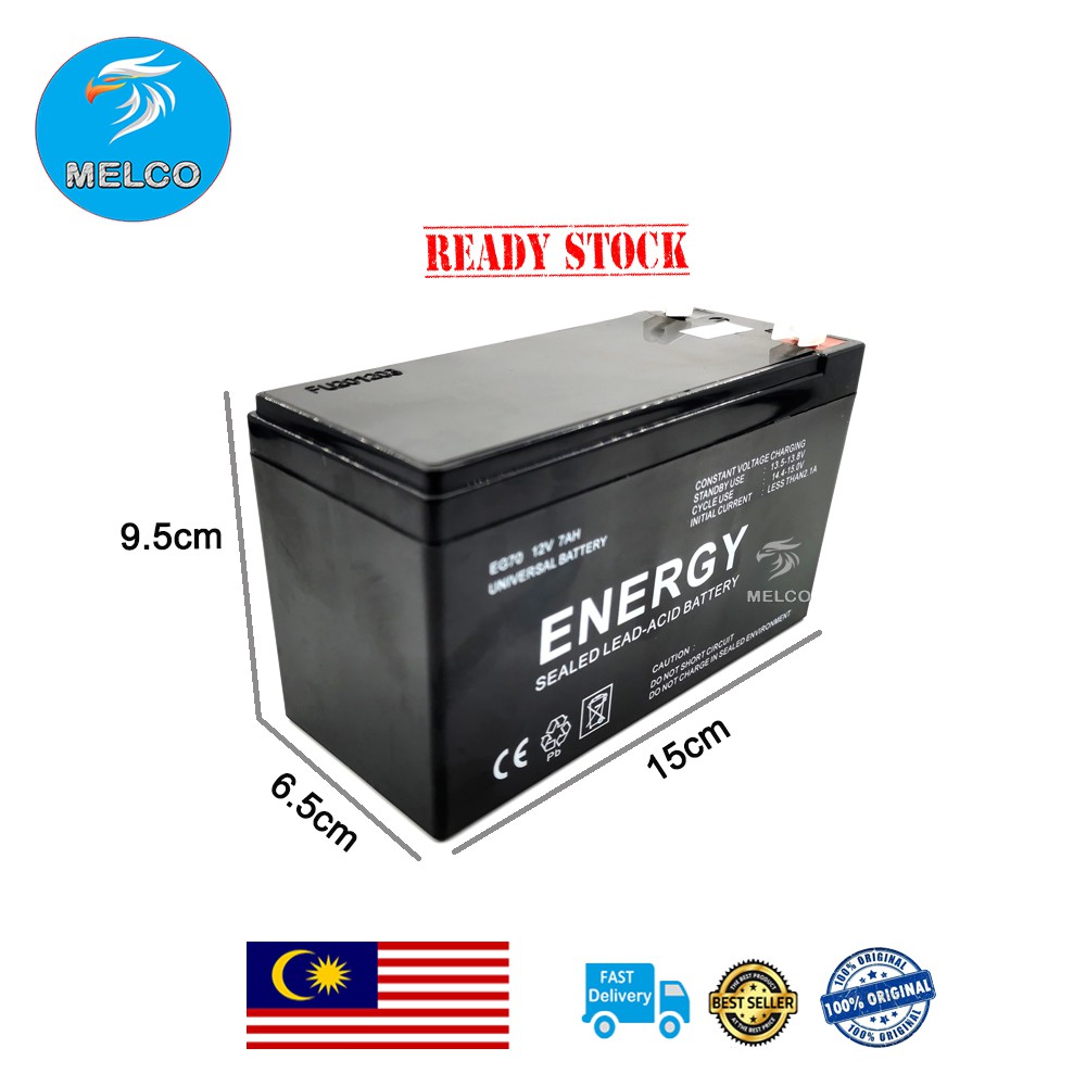 Limited offer Battery 7.0 AH Energy Home Alarm /Battery Backup 12V 7AH ...