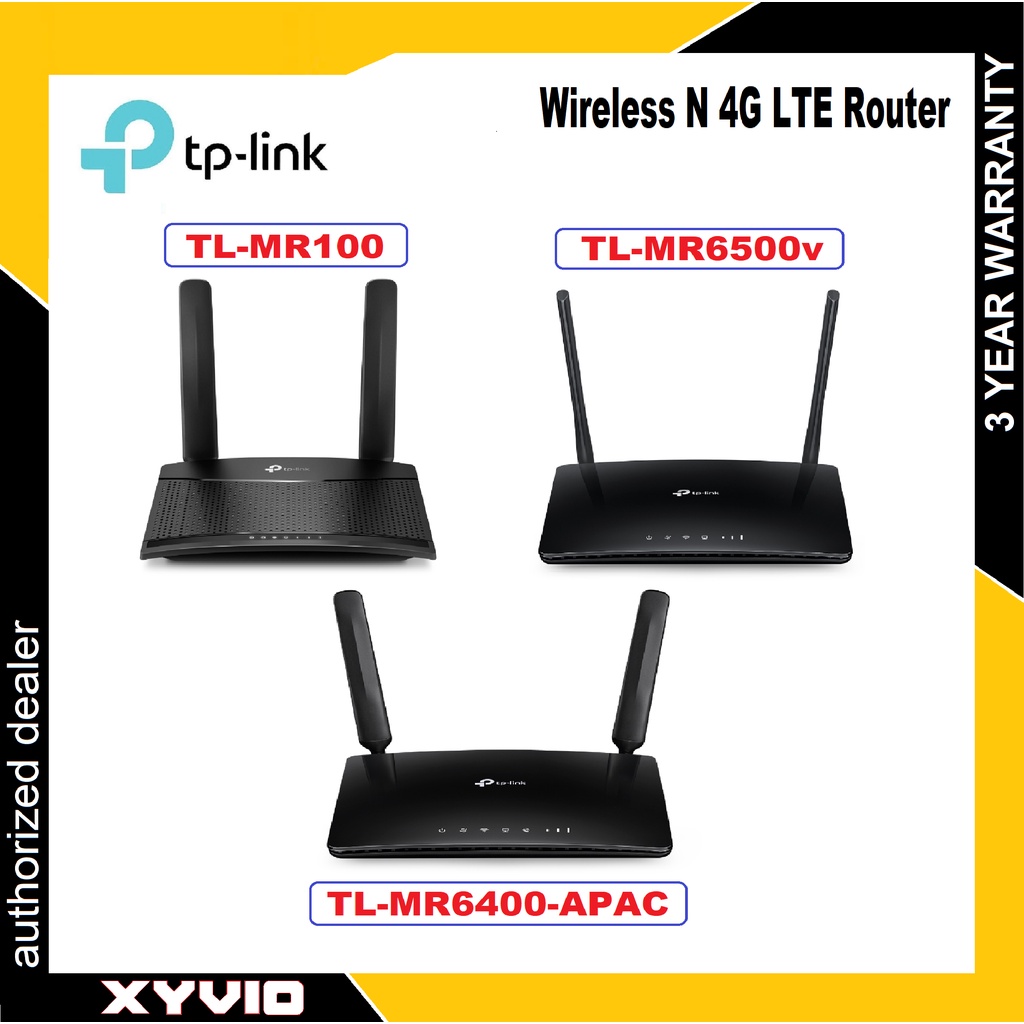TP-LINK TL-MR100 / TL-MR6500v / TL-MR6400-APAC 300Mbps Wireless N 4G ...