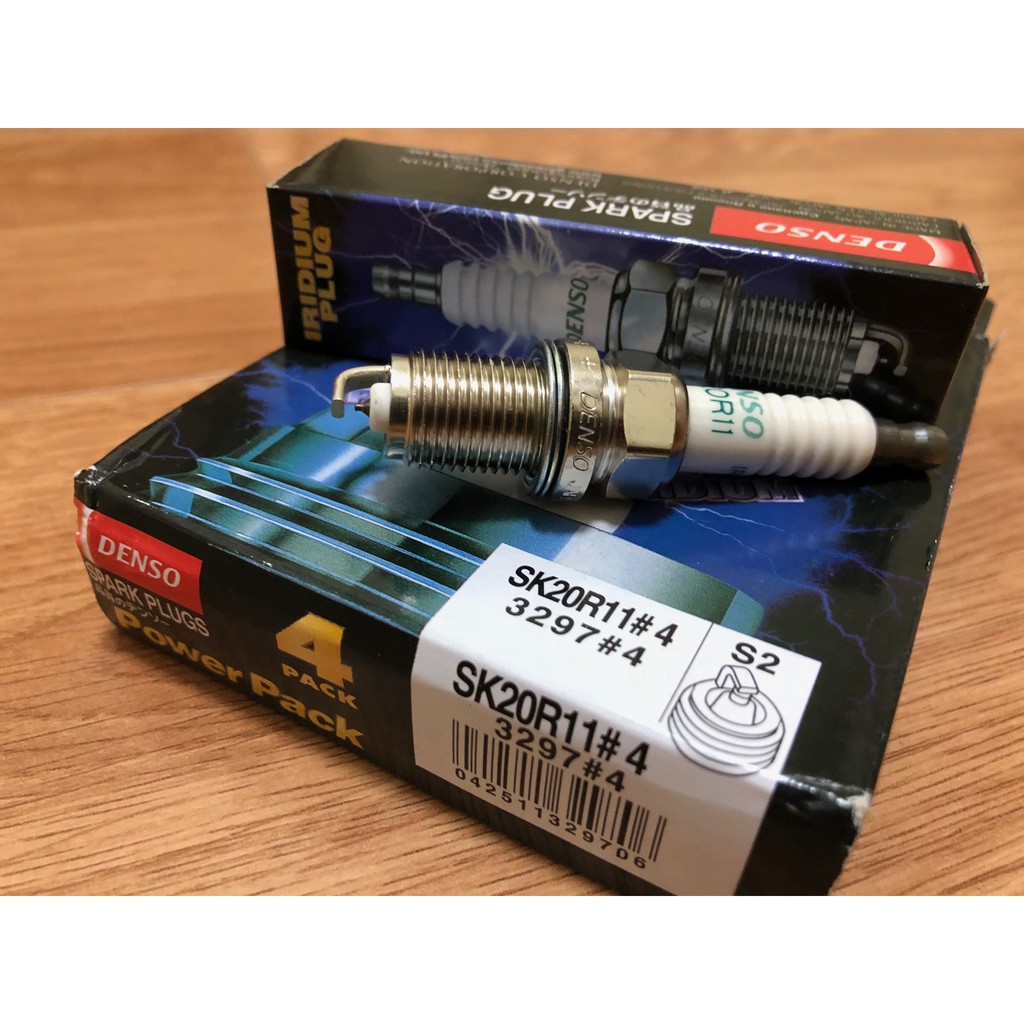 DENSO IRIDIUM Spark Plug SK20R11 (4pcs) For Toyota Estima / Vellfire ...