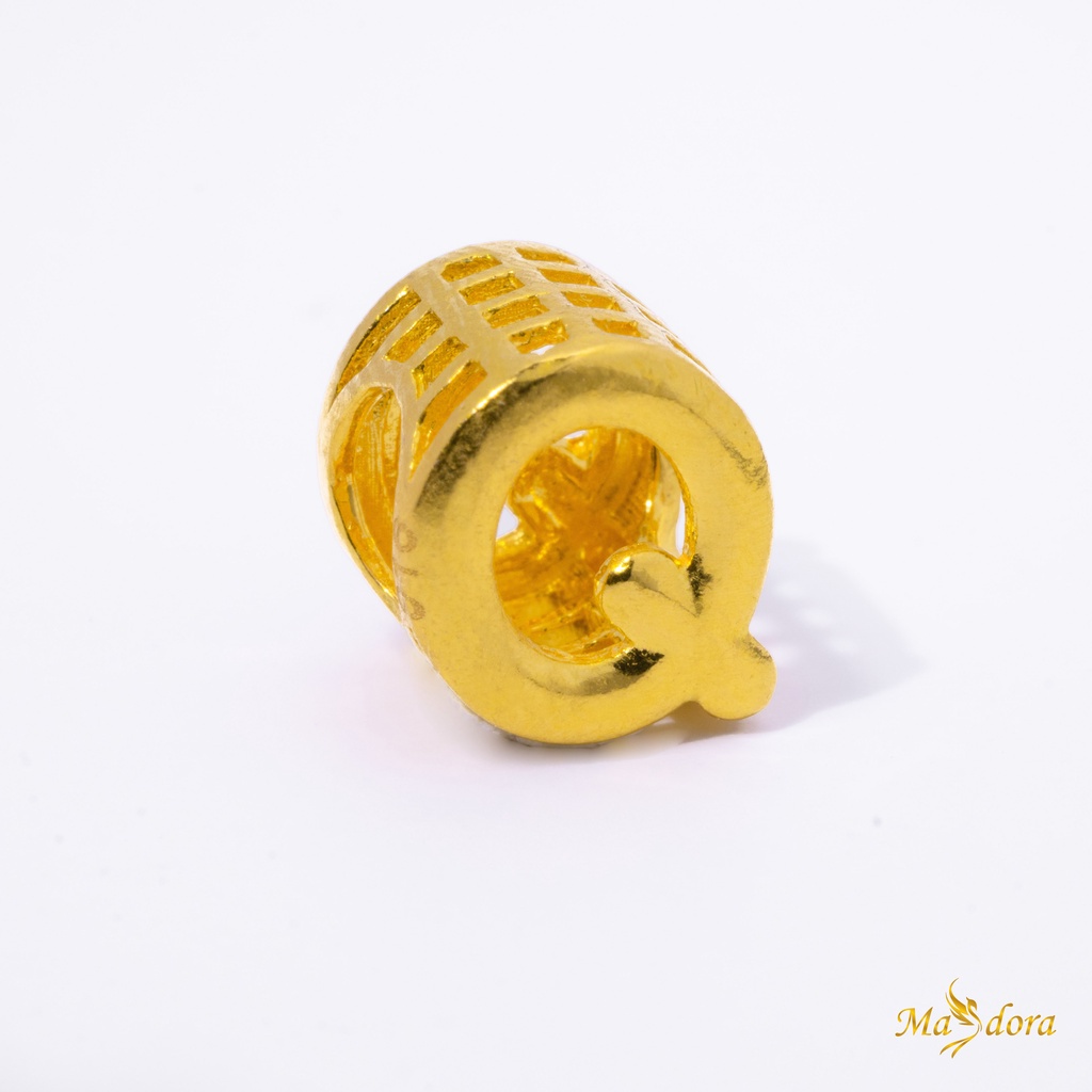 MASDORA 916 Gold Beads Bead Emas ~ Alphabet 3D - Q (EMAS 916/22K ...