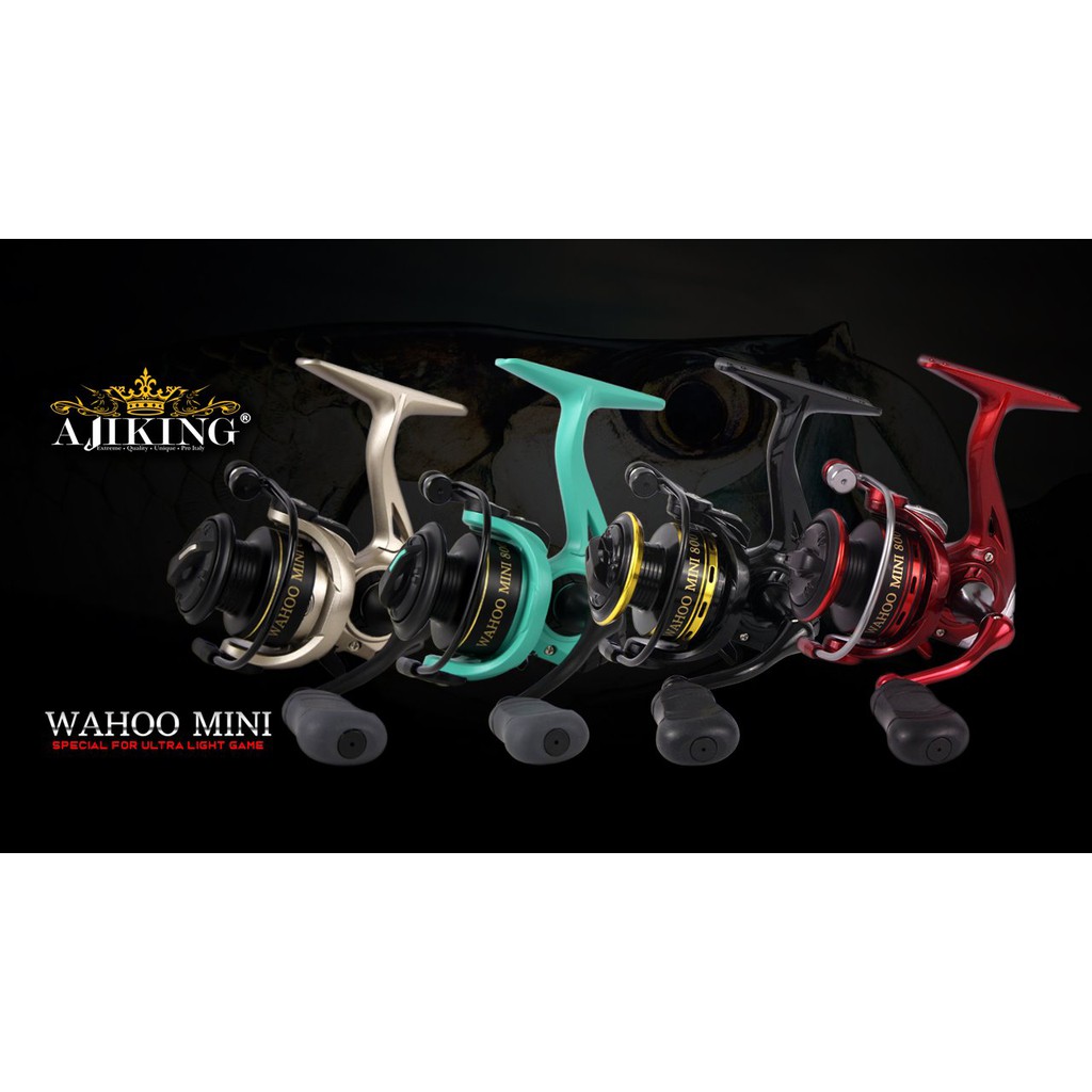 New Color Ajiking Wahoo Mini 800 Ultralight Spinning Reel Max Drag 3kgs | Shopee Malaysia