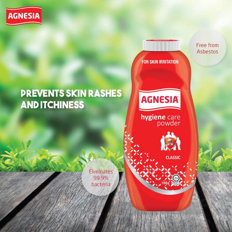 AGNESIA BACTERIAL/AGNESIA HYGIENE 300g/100g/BEDAK MERAH /POWDER/BEDAK ...