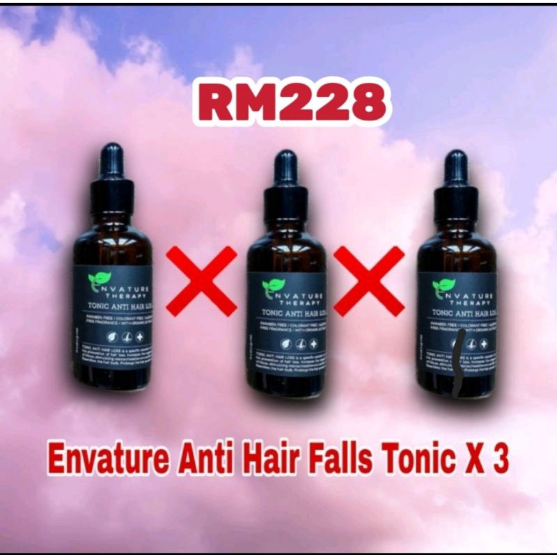 [READY STOCK ‼️]Envature Anti Hair Falls Tonic x 3 (Envature Therapy ...
