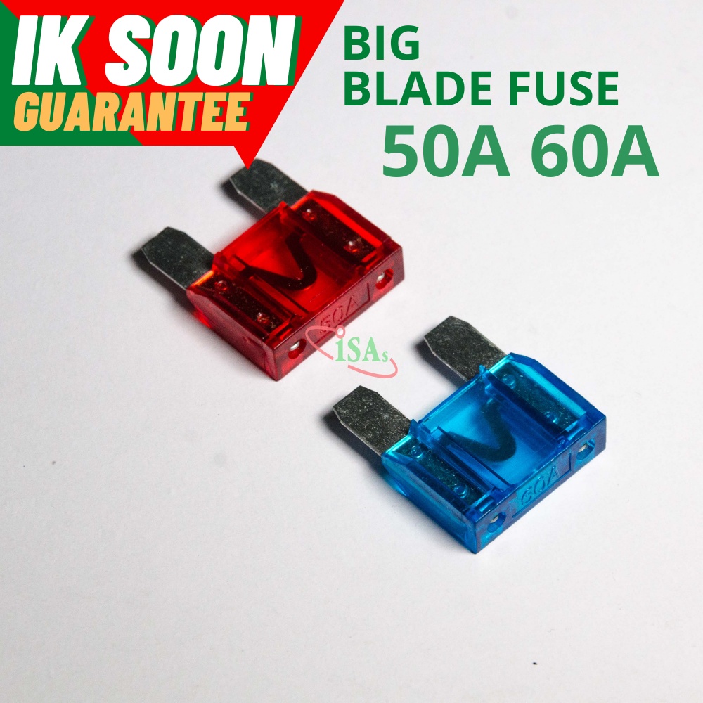 Big Blade Fuse Automotive Fuse 50A 60A | Shopee Malaysia