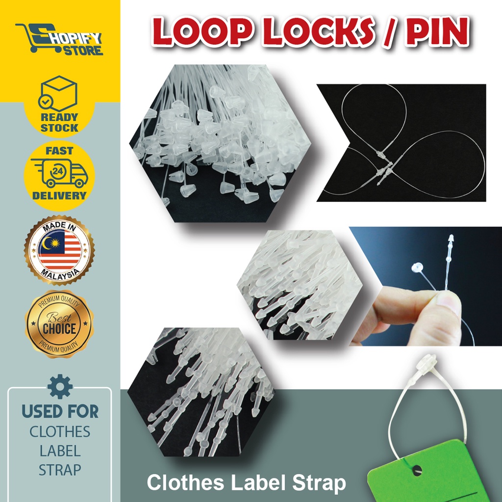 Loop Locks/ Pin (5000PCS / 5 PACK)#READY STOCK# | Shopee Malaysia