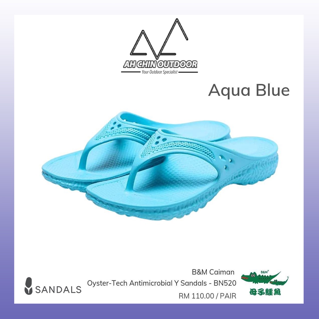 Ysandal B&M Caiman : BN520 - Oyster-Tech Antimicrobial Y Sandals ...