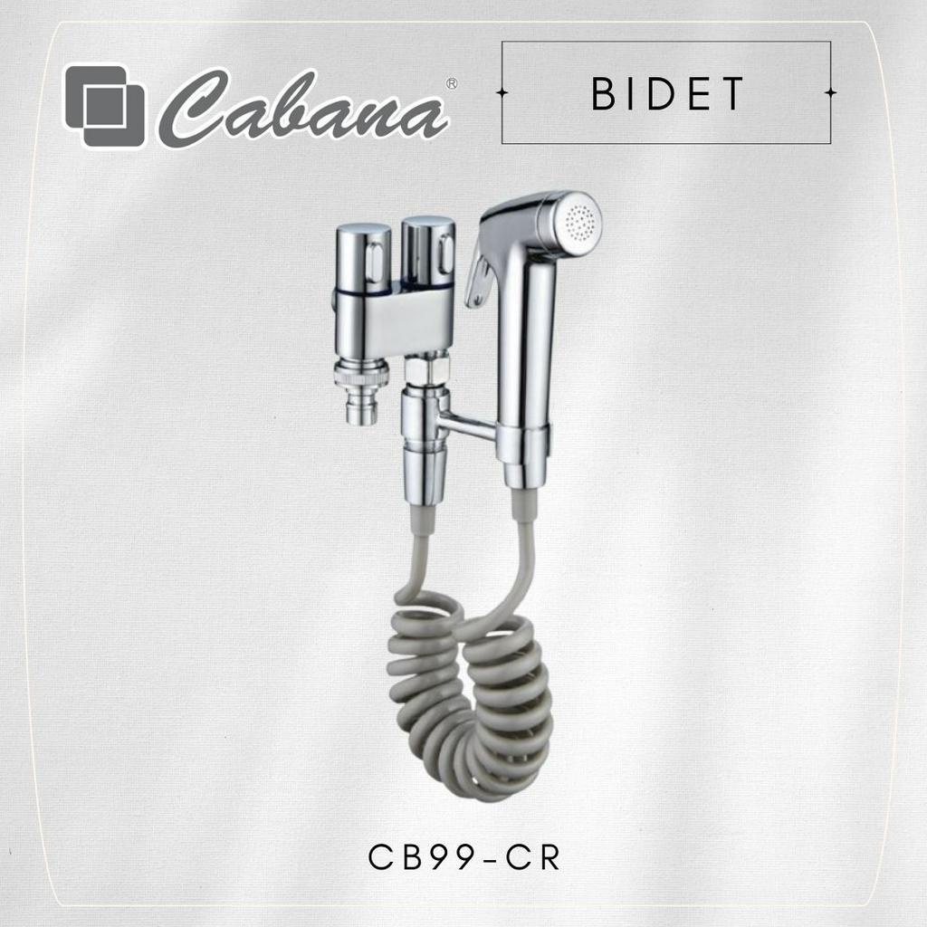 CABANA Full Set Bathroom Faucet Two Way Tap Stainless Steel 304 with Bidet Spray Holder Flexible ...