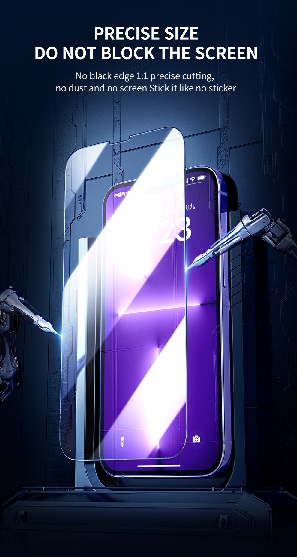 SmartDevil Tempered Glass Compatible For IPhone 15/15Pro/14 Pro/14 plus ...