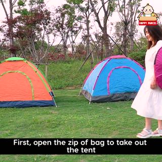 Khemah Camping Tent 3/4 Person 2 Sec Pop Up Tent Khemah Tent Camping ...