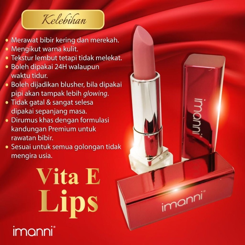Set Vita E-lips (lipstik pelembab) warna ikut suhu badan | Shopee Malaysia