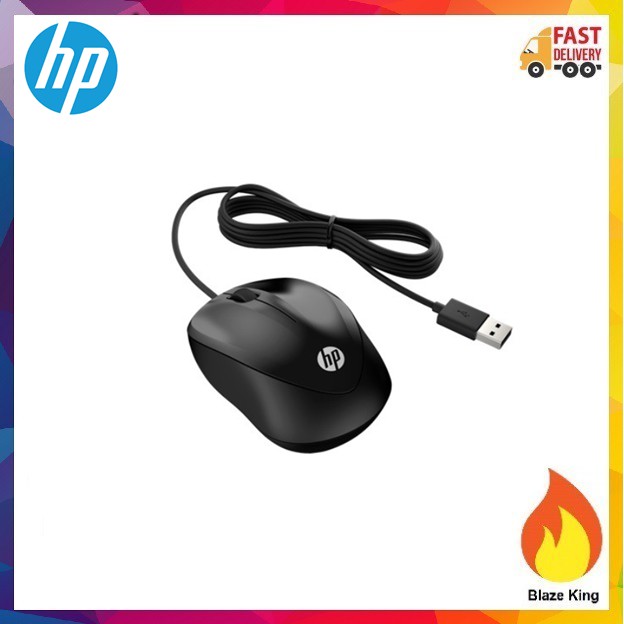 HP 1000 Wired Mouse 4QM14AA | Shopee Malaysia