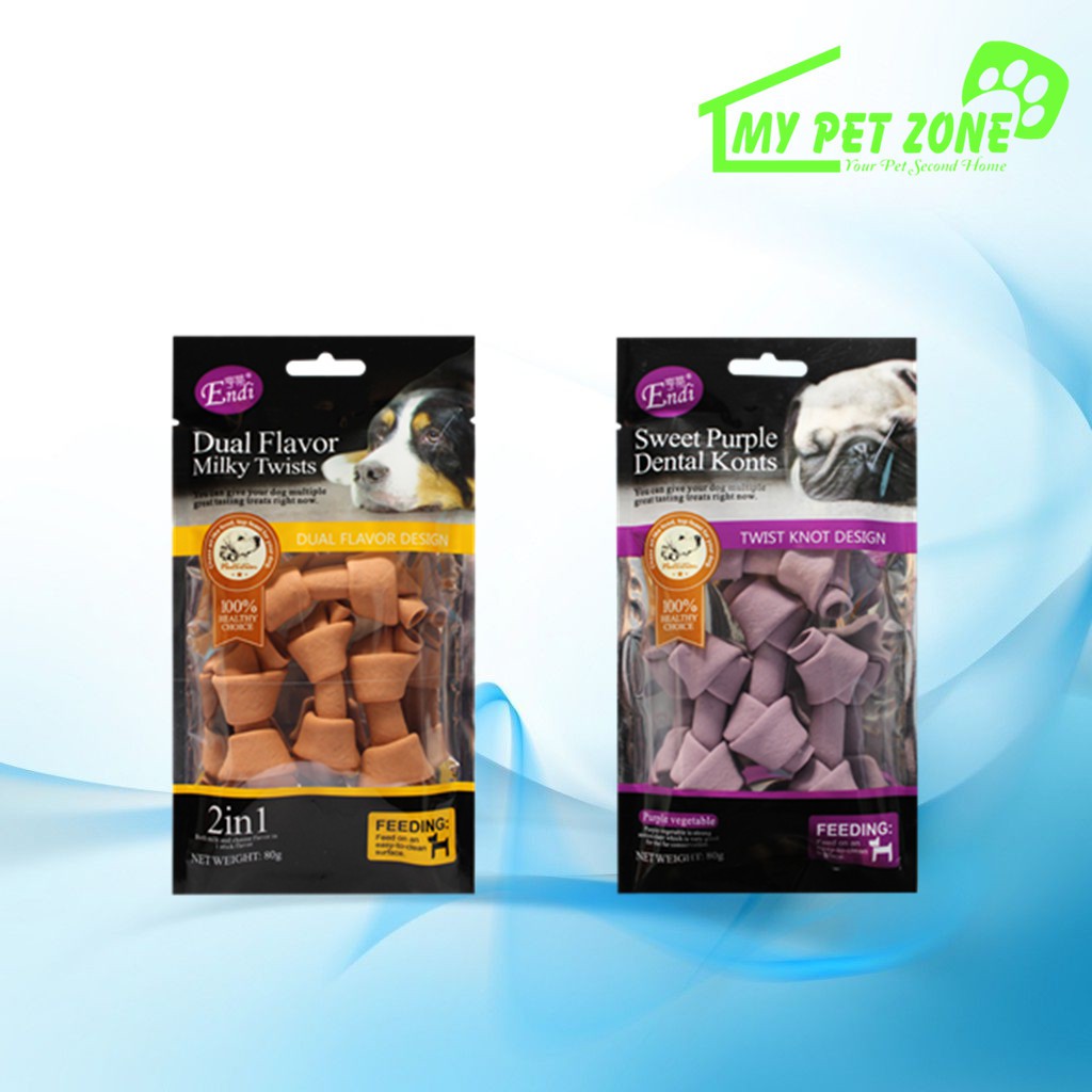 Endi Dental Knots Knot Dog Treats (Dog) 80G | Shopee Malaysia