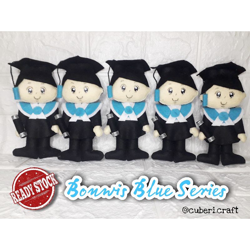 Flannel Graduation Doll 17cm | Blue Series Graduation Doll| Boy ...