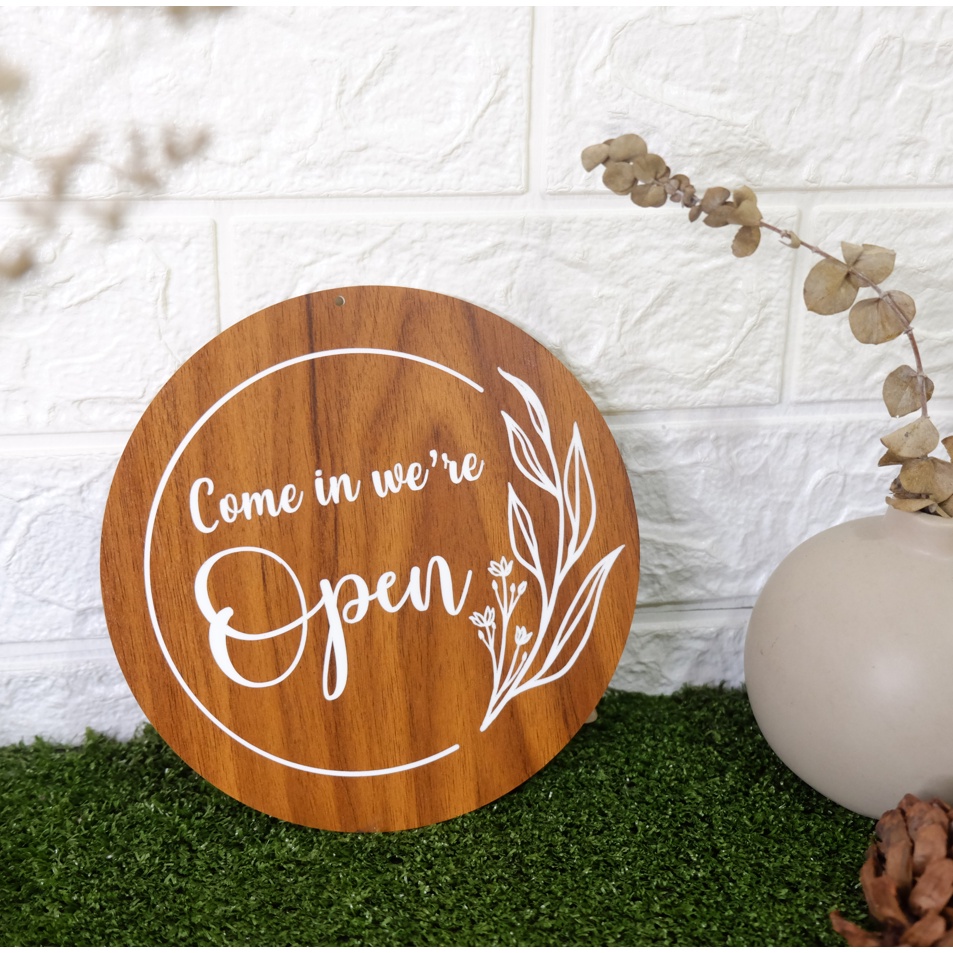 Cafe Sign - Open Close Open Close Acrylic Cafe Shop Signage Board ...