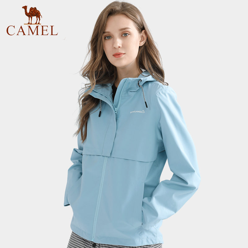 CAMEL Hiking Jacket Women Windproof Waterproof Climbing Trekking ...