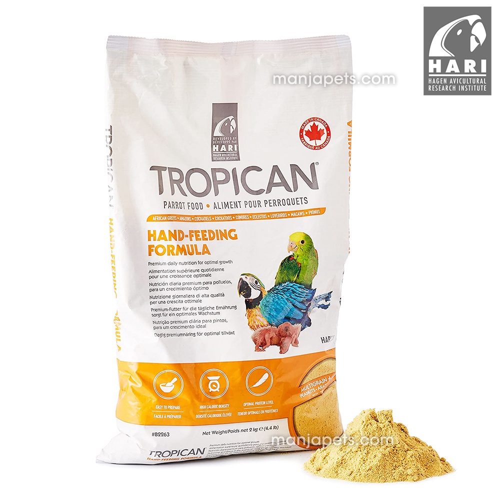 Hagen Hari Tropican Hand Feeding Formula for Bird, 2 kg | Shopee Malaysia