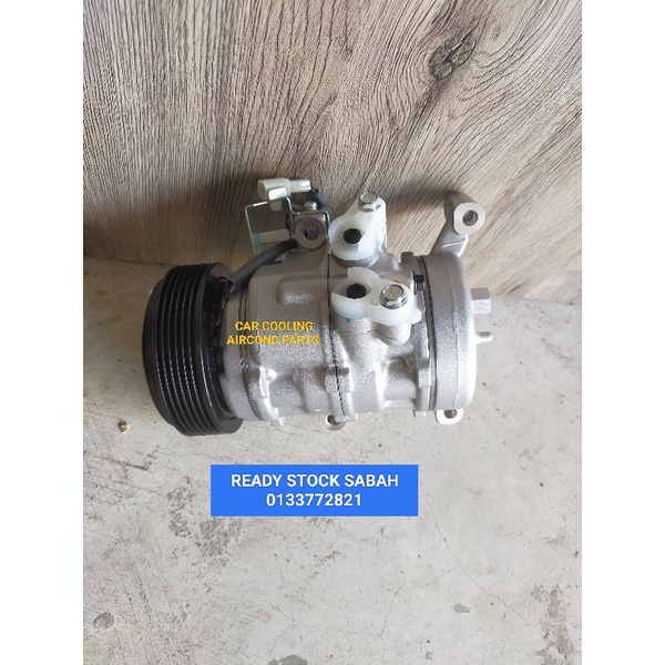 AIRCOND COMPRESSOR PERODUA ALZA , MYVI LAGI BEST 1.3/1.5 NEW CHINA ...
