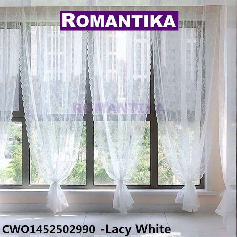 Romantika Sheer Curtain Langsir Syer Langsir Lining Cangkuk Organza ...