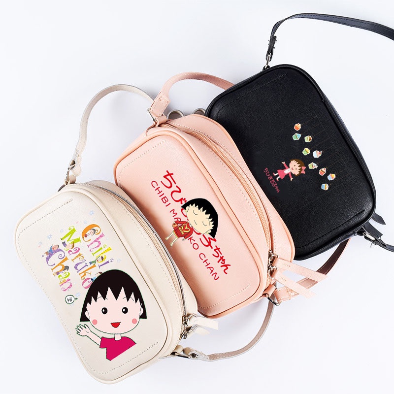 Fashion Women Girls Shoulder Bag Cute Cartoon Chibi Maruko Chan Bag ...