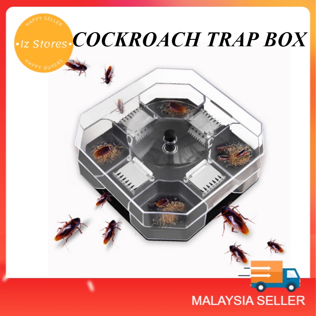 Iz_Stores 🔥Reusable Cockroach Trap Box Non-Toxic Insert Killer Catcher ...