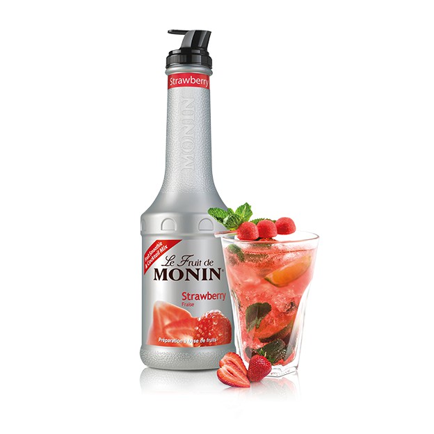 MONIN PUREE STRAWBERRY FRUIT MIX 1 LITRE | Shopee Malaysia