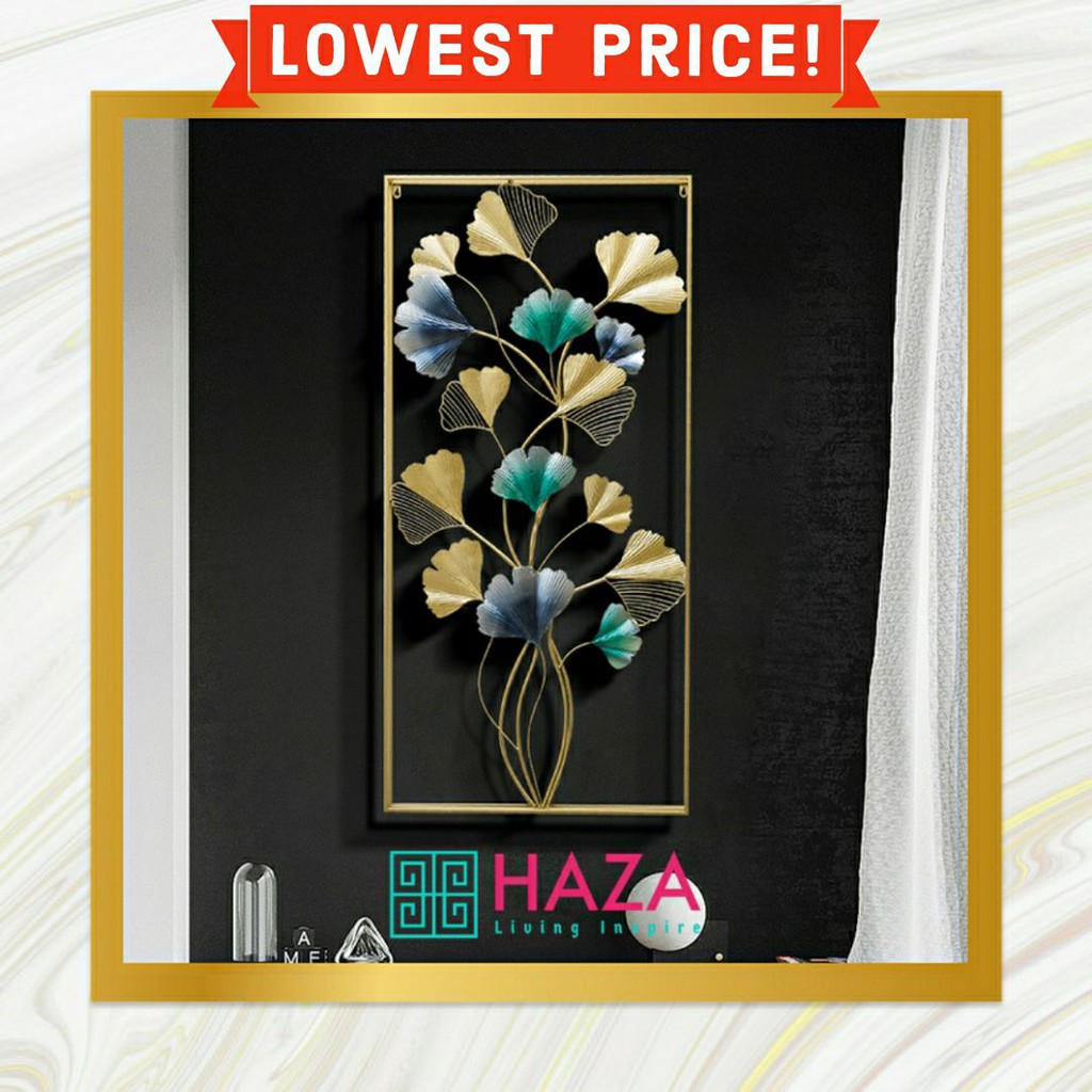 🔥 READY STOCK 🇲🇾 10 Design Ginkgo Iron Wall Deco SSF Exclusive Nordic ...