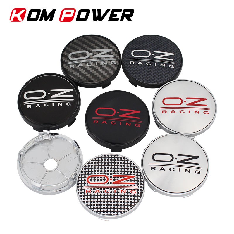 4pcs oz racing wheel covers cap 60/55mm clip oz logo emblem sticker ...