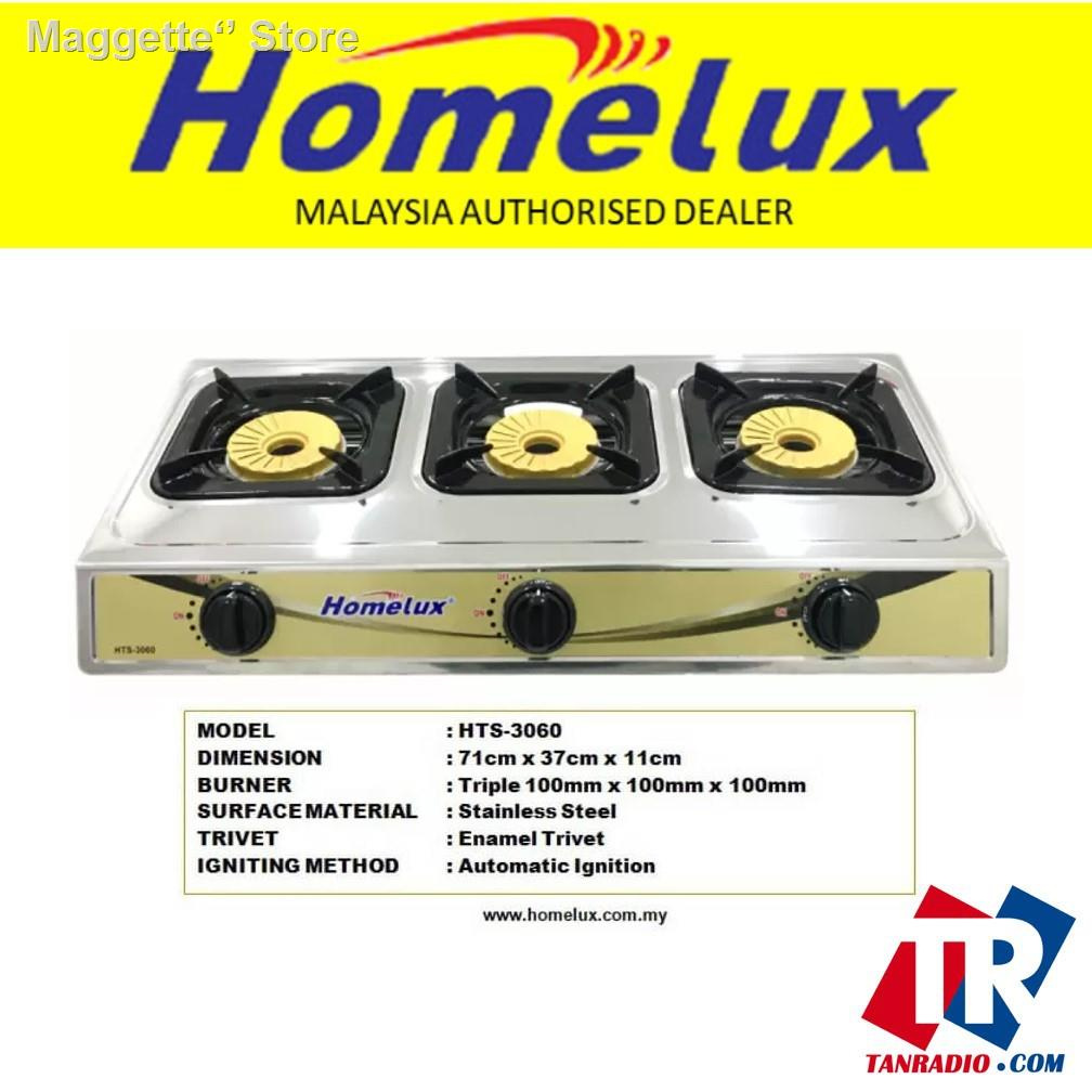 Homelux/Butterfly/Milux Triple Gas Glass Stove 3 Burner | Shopee Malaysia