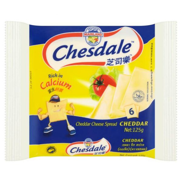 Chesdale Cheddar Cheese Slices Spread 6 slices | Shopee Malaysia